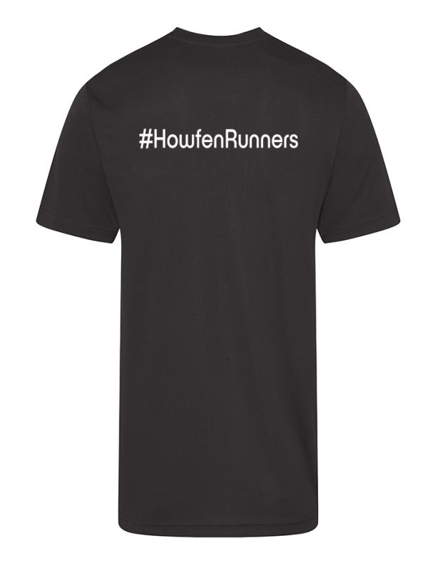 Howfen Runners Black Mens Performance Cool Tshirt JC001 – Pinosportswear